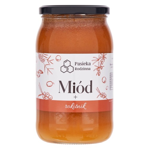 Miód z rokitnikiem 1150g - na odporność | Pasieka Rodzinna